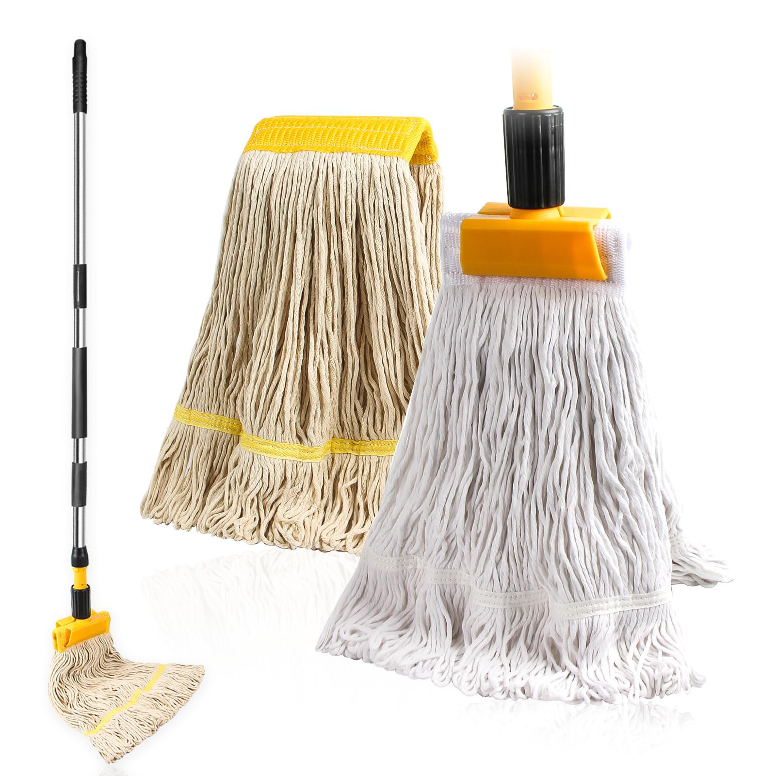 tangmaikeji 2 Mop,20Oz Heavy Duty Commercial Mop Industrial Cotton Mop ...