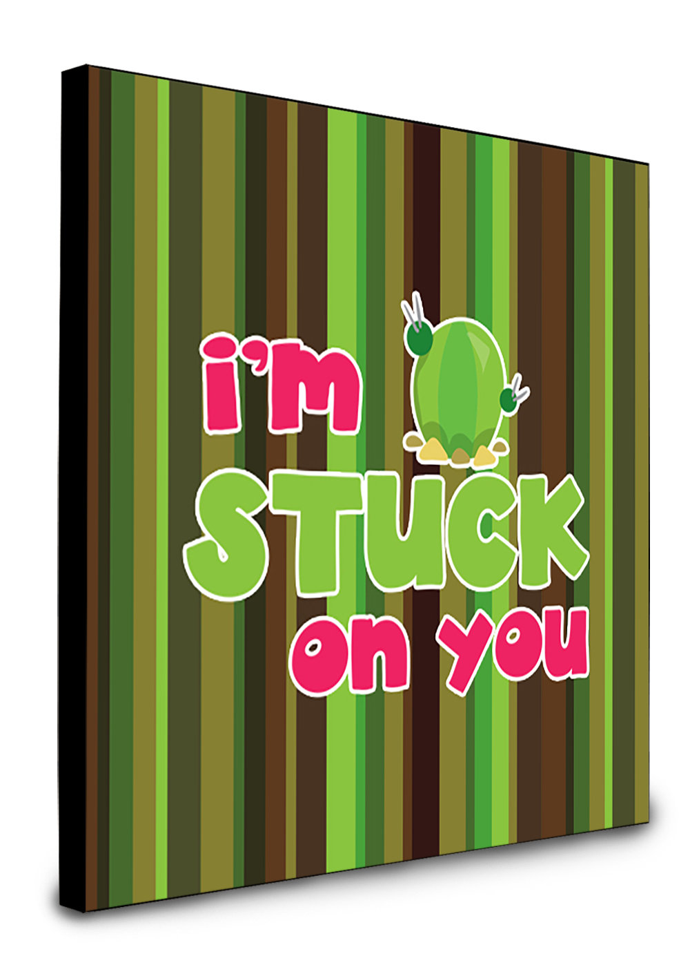 Harriet Bee Nalah Cactus I'm Stuck on You Artwork Wall Panel | Wayfair