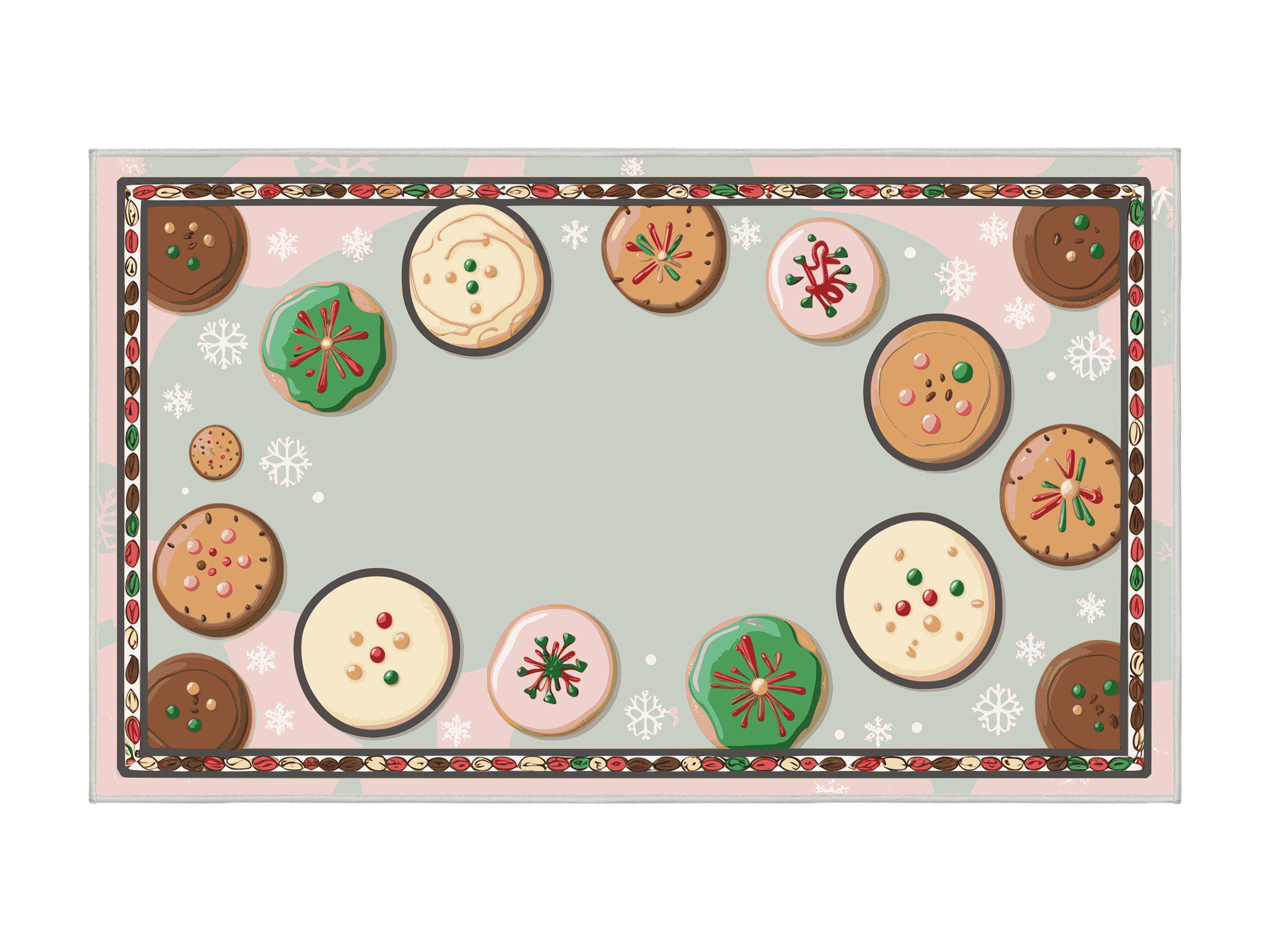 The Holiday Aisle® Cookies Holiday Rug | Wayfair