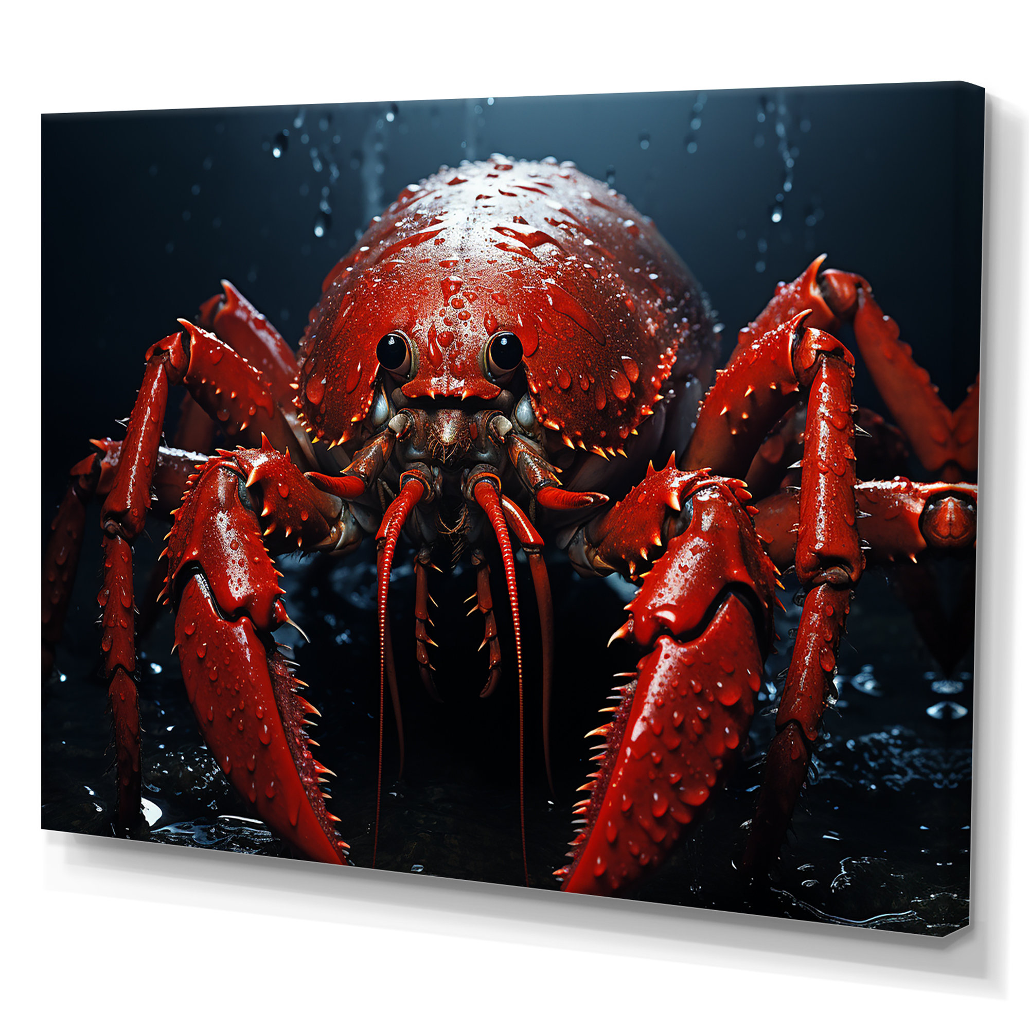 Highland Dunes Red Mantis Shrimp II Framed On Canvas Print | Wayfair