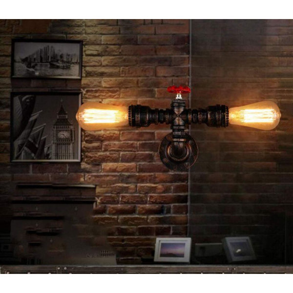 Williston Forge Retro Wall Lamp Retro Industrial Steampunk Wall Sconce ...