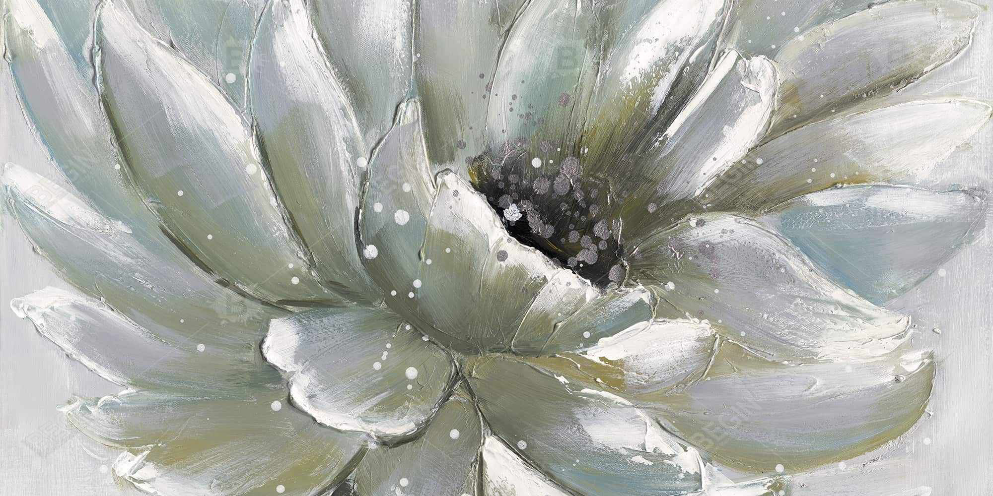 Begin Edition International Inc. White chrysanthemum - 15.75"x31.50 ...