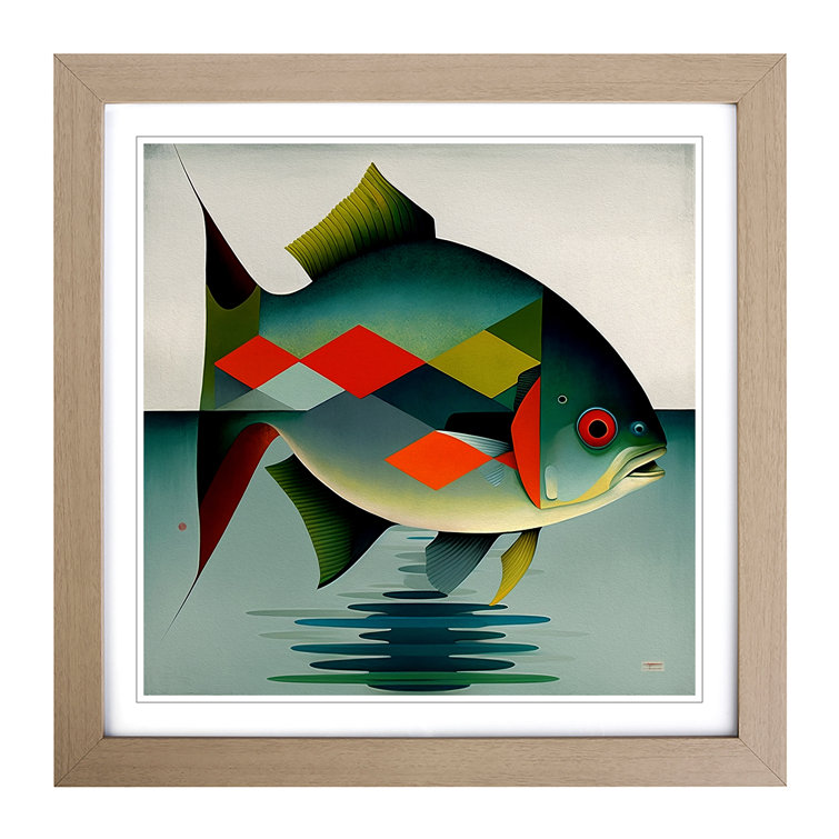 House of Hampton Fish Bauhaus Painting | Wayfair.co.uk