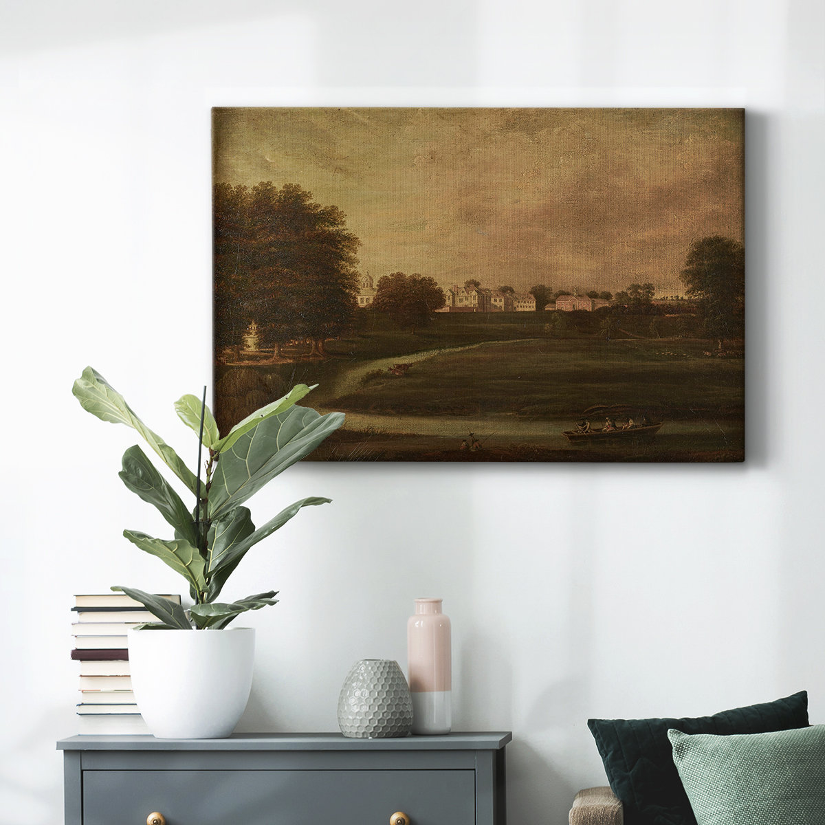 Red Barrel Studio® Vintage Landscape -CCCXX Framed On Canvas Print ...