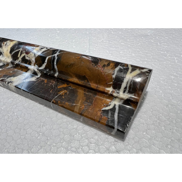 Tileville 2" x 12" Michael Angelo Marble Polished Marble Ogee Chair ...