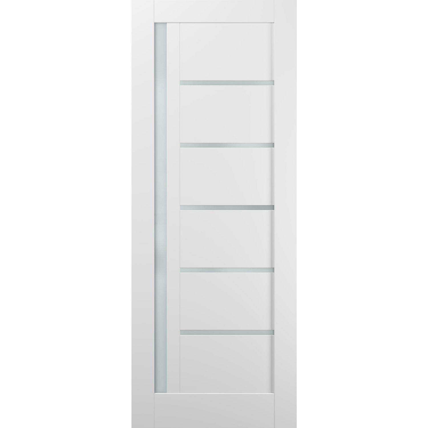 SARTODOORS Quadro Frosted Glass Standard White Door Slab & Reviews ...