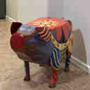 Laurel Foundry Modern Farmhouse® Fordbridge Folk Art Pig Metal Indoor ...