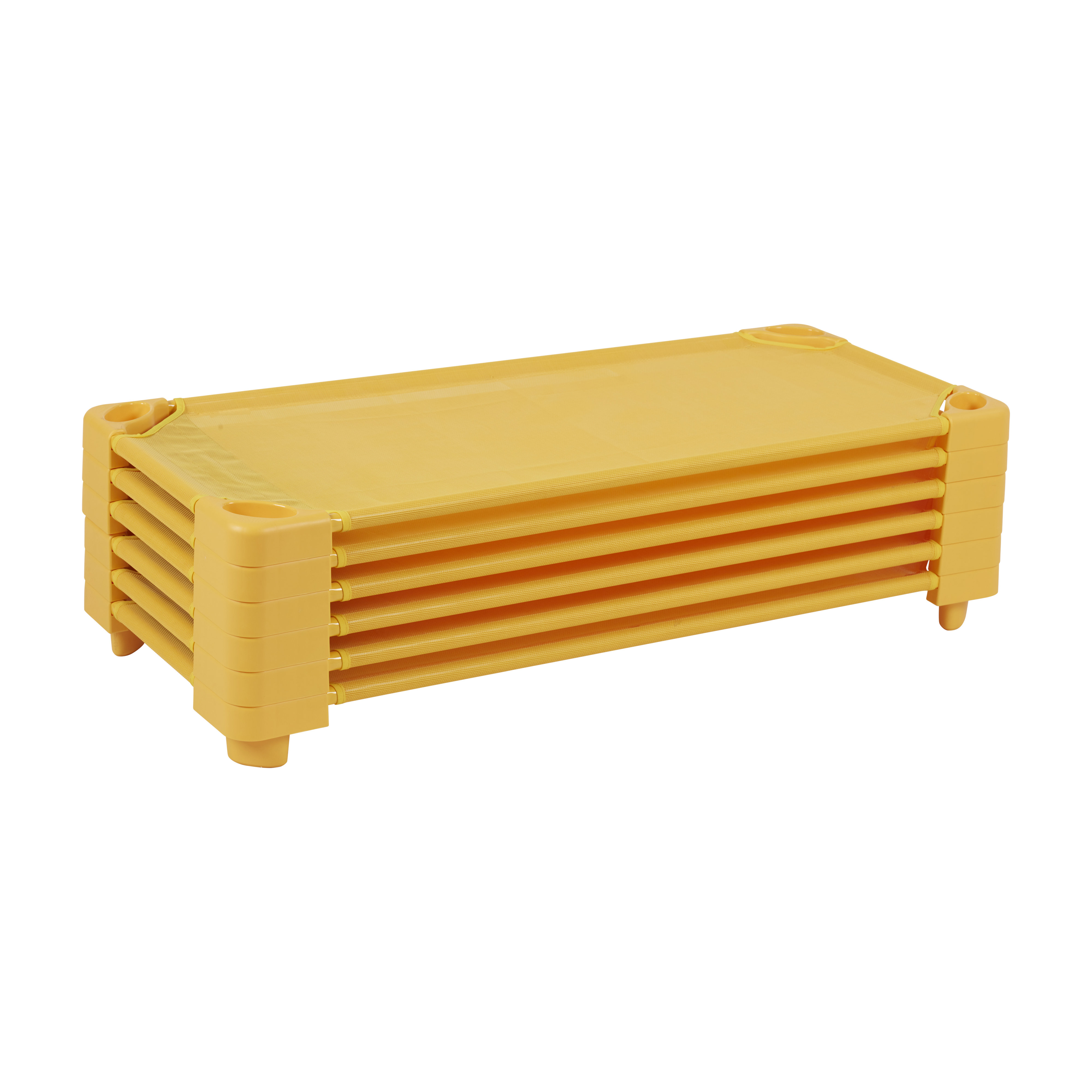 ECR4Kids Stackable Kiddie Cot, Standard Size, Classroom Furniture, 6 ...