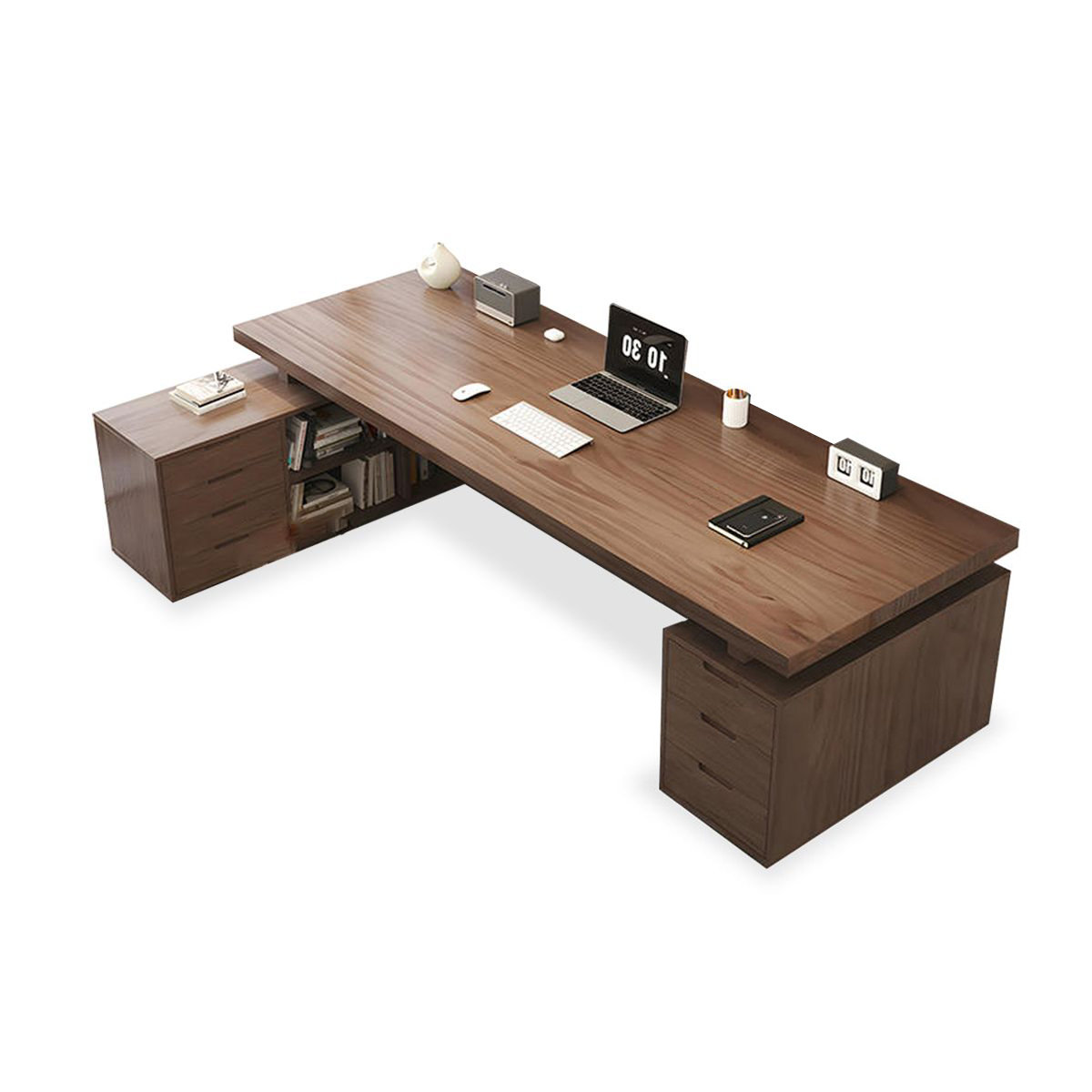 Wardrobe Trendsetter 94.49'' W Rectangle Executive Desk and Chair Set ...