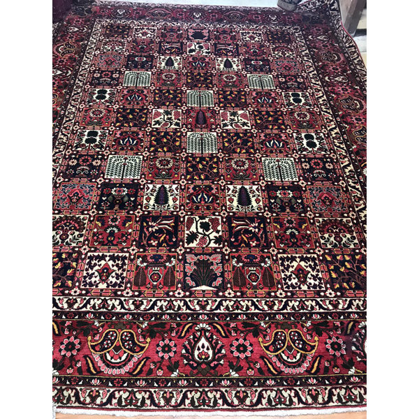 Latitude Vive One-of-a-Kind Laken 9.33' X 12.21' Wool in Red/Black ...