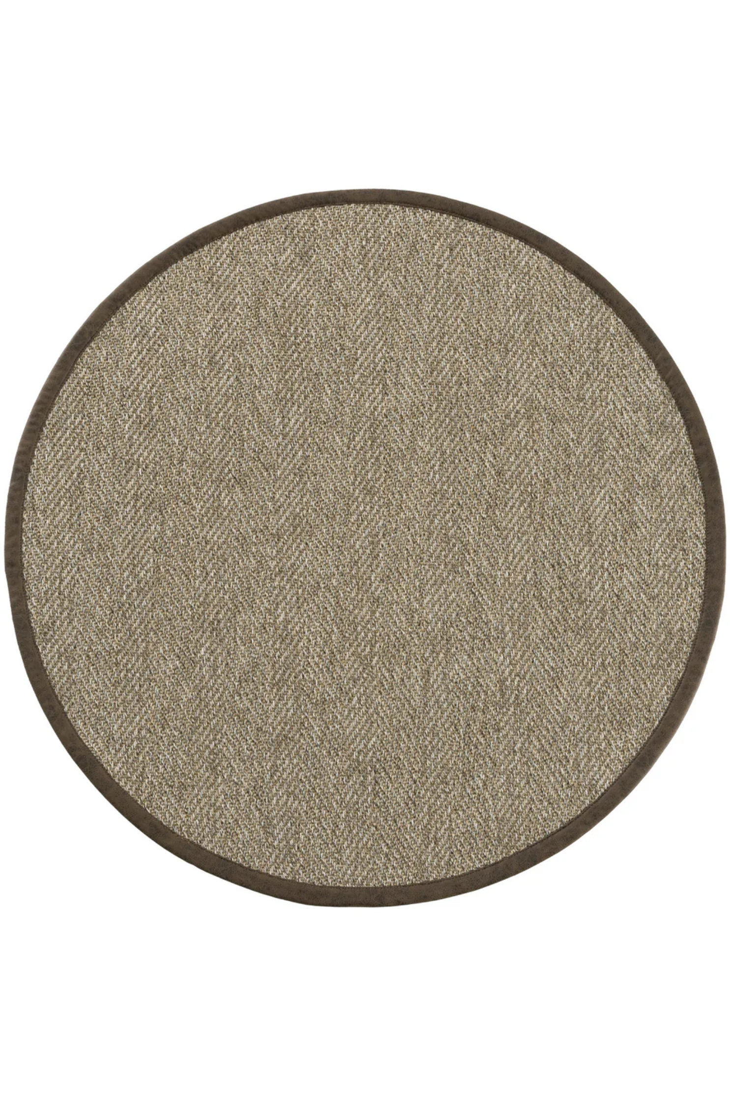 Rugpera Leona Linen Monterey Border Round Sisal Rug | Wayfair