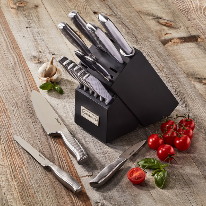 Cuisinart 15 piece German Stainless Steel Hollow Handle Knife Block Set ...
