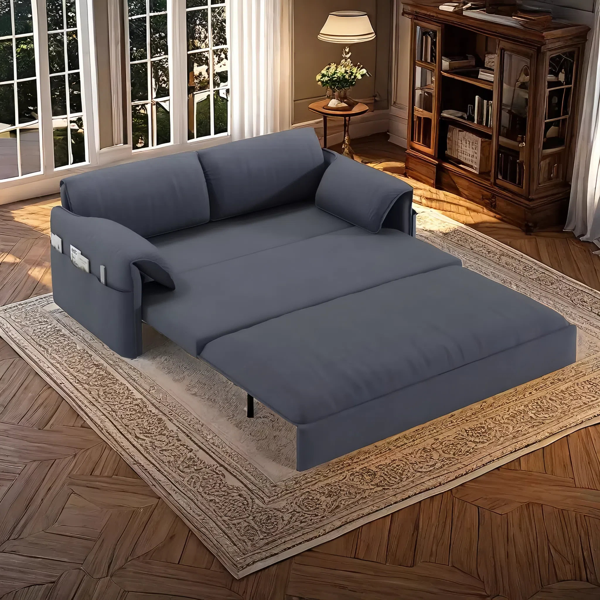 House of Hampton 3-In-1 Convertible Sleeper Sofa Bed - Wayfair Canada