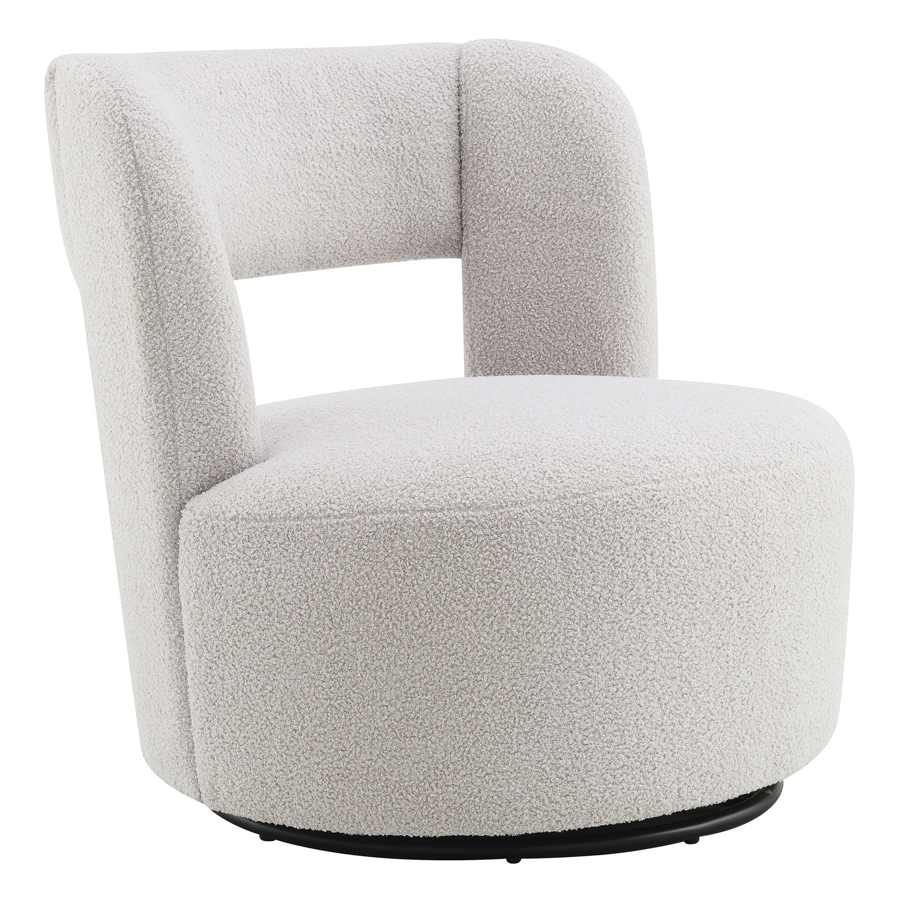 Ivy Bronx Soft Fabric Swivel Chair For Living Room - 360° Rotation ...