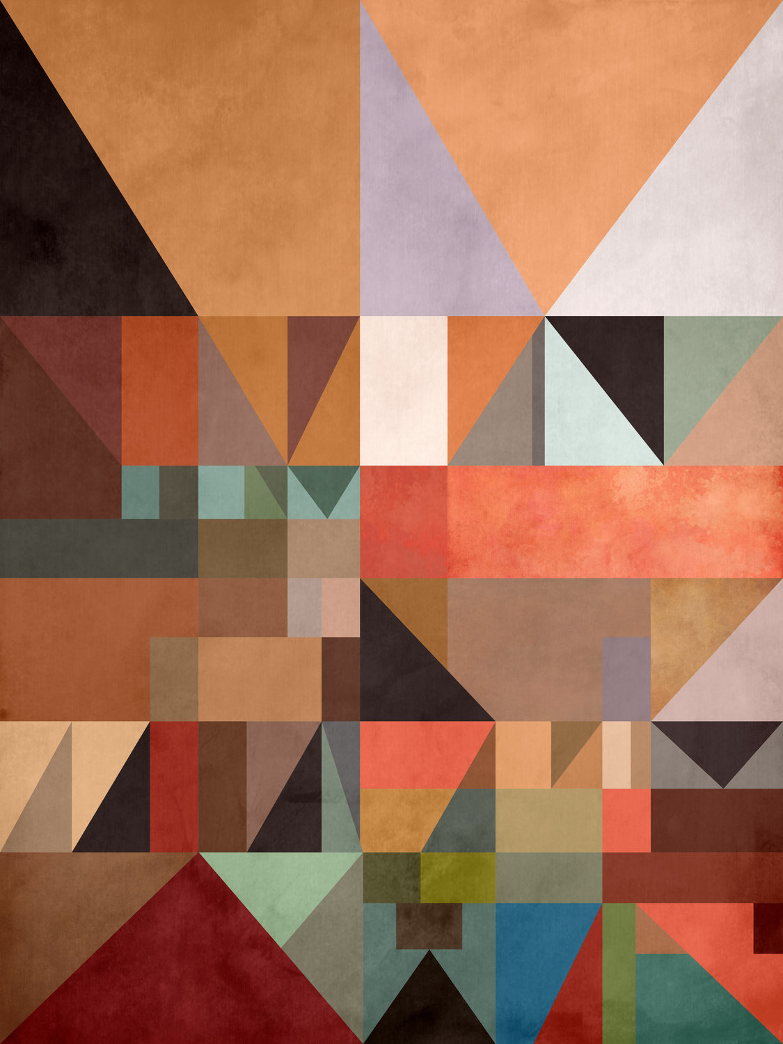 Made & Curated Multiple Triangles by Angel Estevez - Graphic Art | Perigold
