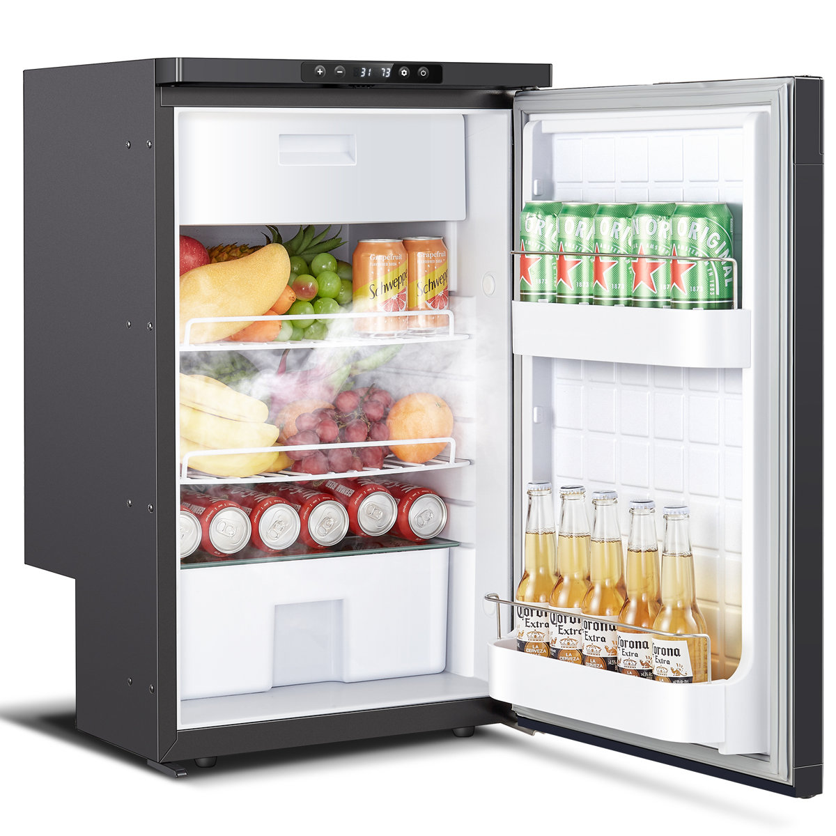 BODEGA 83L 12V Rv Refrigerator With App Control, Portable Car Freezer ...