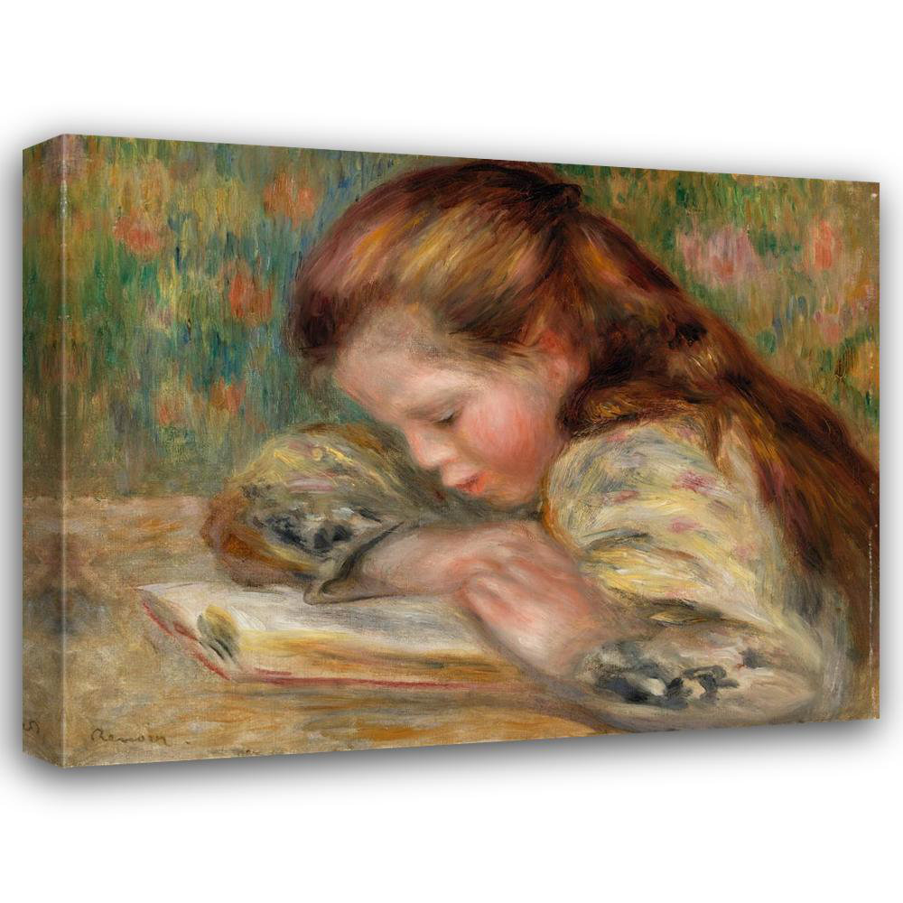 Vault W Artwork "Child Reading" by Pierre-Auguste Renoir - Gallery Wrap ...