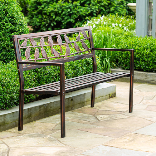 Wildon Home® Breonda Metal Outdoor Bench | Wayfair