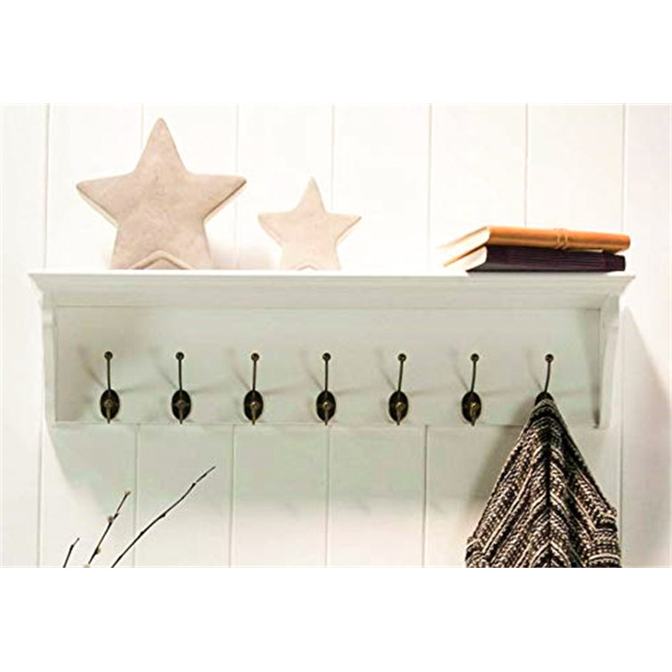 Ophelia & Co. Cleethorpes Wall 7 - Hook Wall Mounted Coat Rack ...