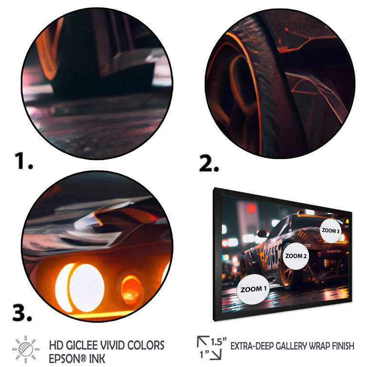 Latitude Run® " Tunning Car Drifting In Toyko I " on Canvas - Wayfair ...