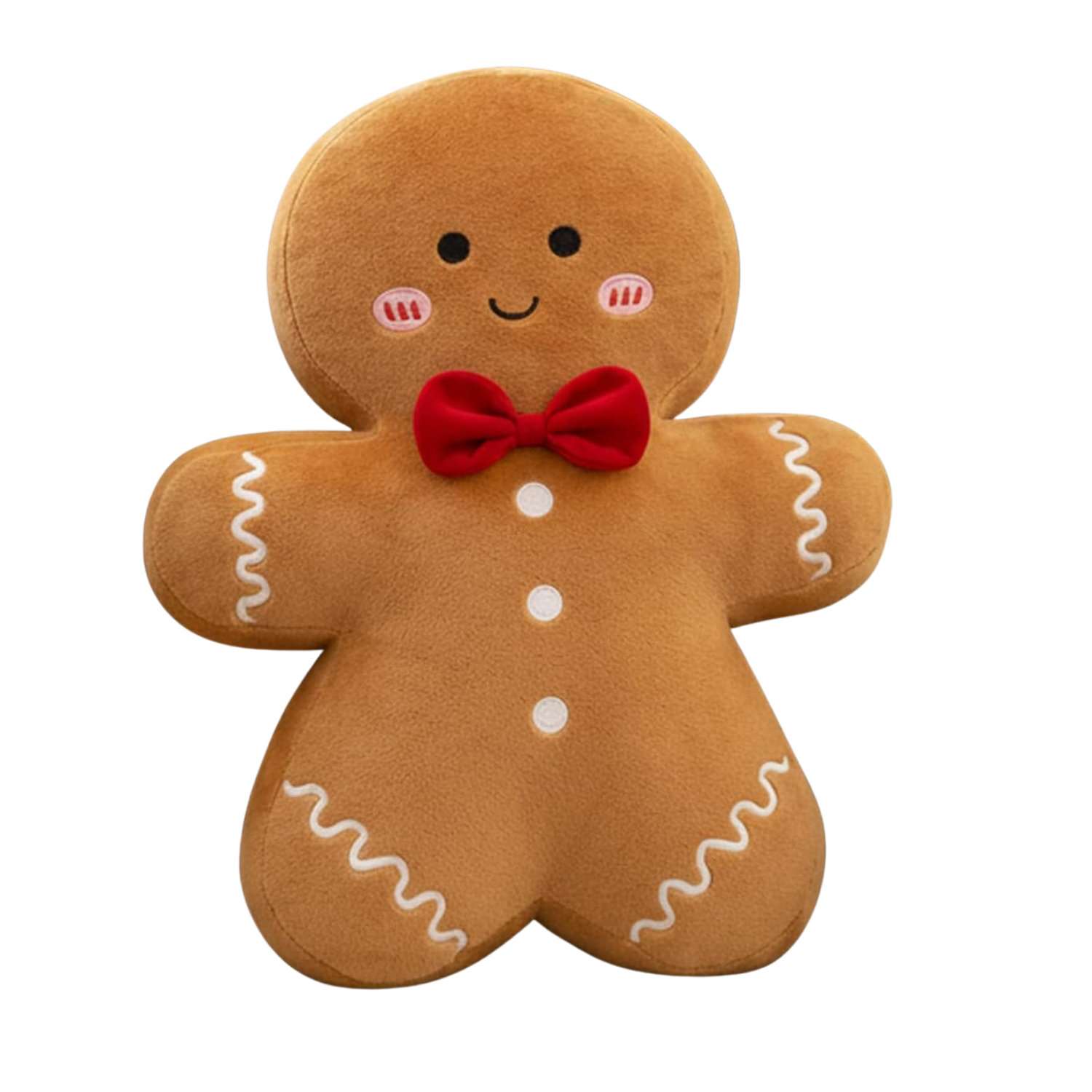 Que Linda Stationery Shop 14.5 Inch Gingerbread Man Pillow - Soft Plush ...