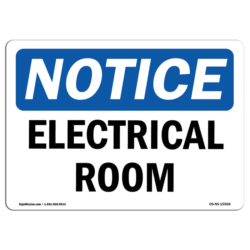SignMission Electrical Room Sign | Wayfair
