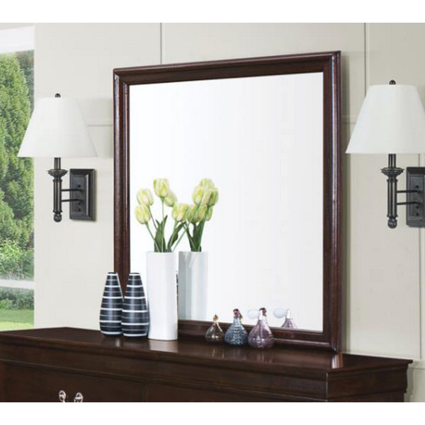 Charlton Home® Rayna Wood Wall Mirror | Wayfair