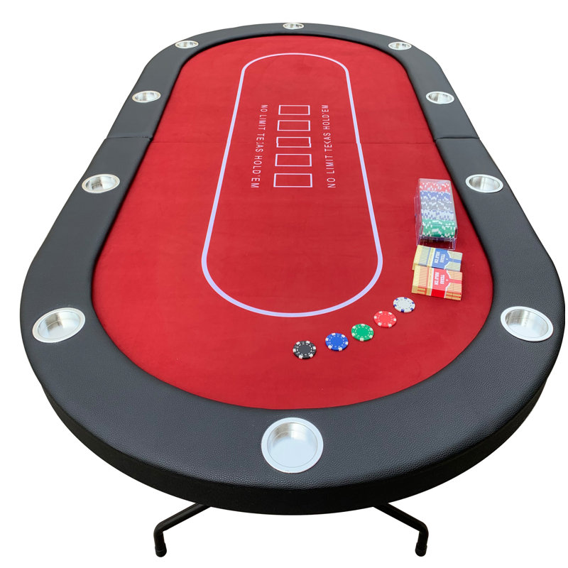 Hathaway Games 84" Fourth Street Texas Hold'em Poker Table | Wayfair