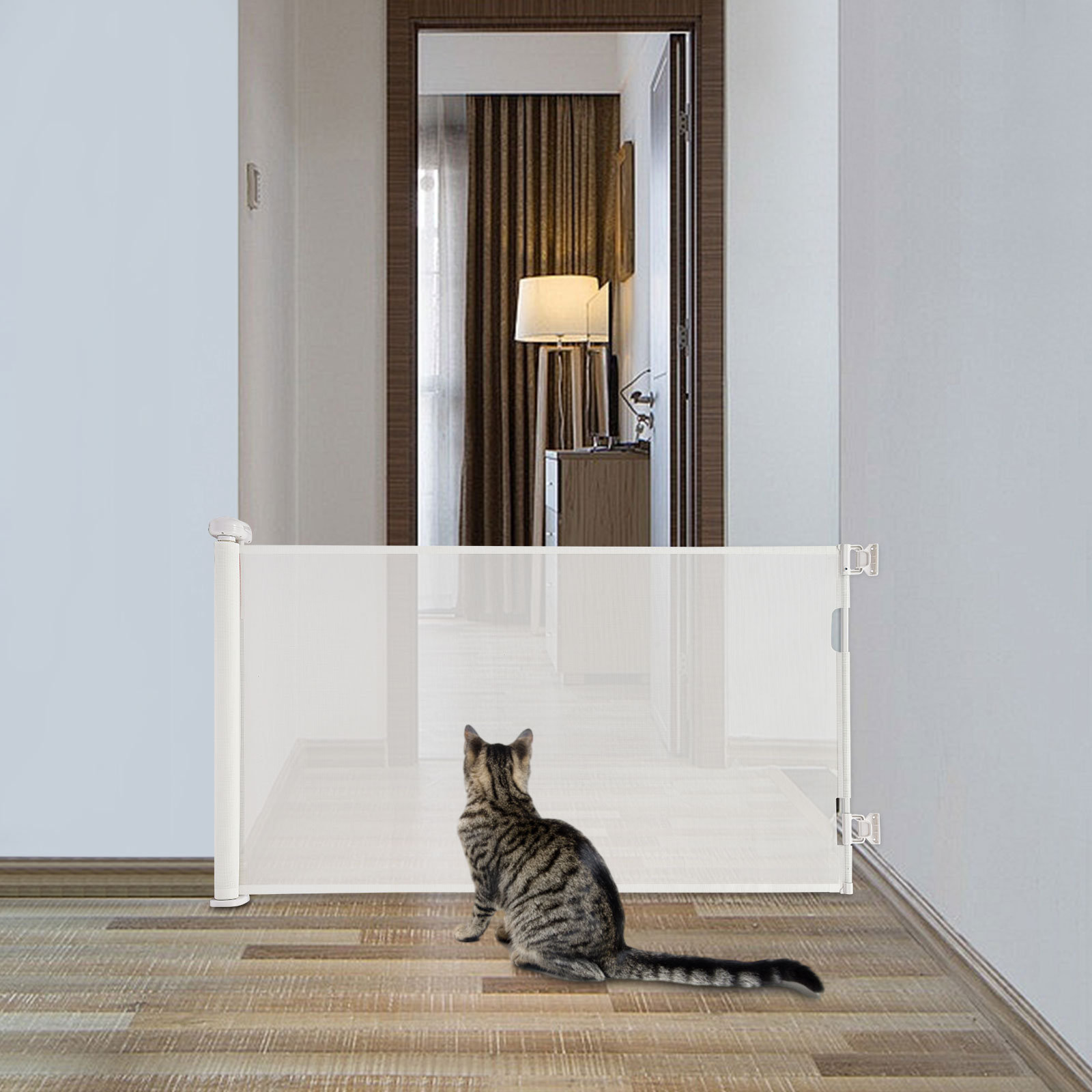 Tucker Murphy Pet™ Retractable Pet Gate For Stairs, Corridors, Bedroom ...