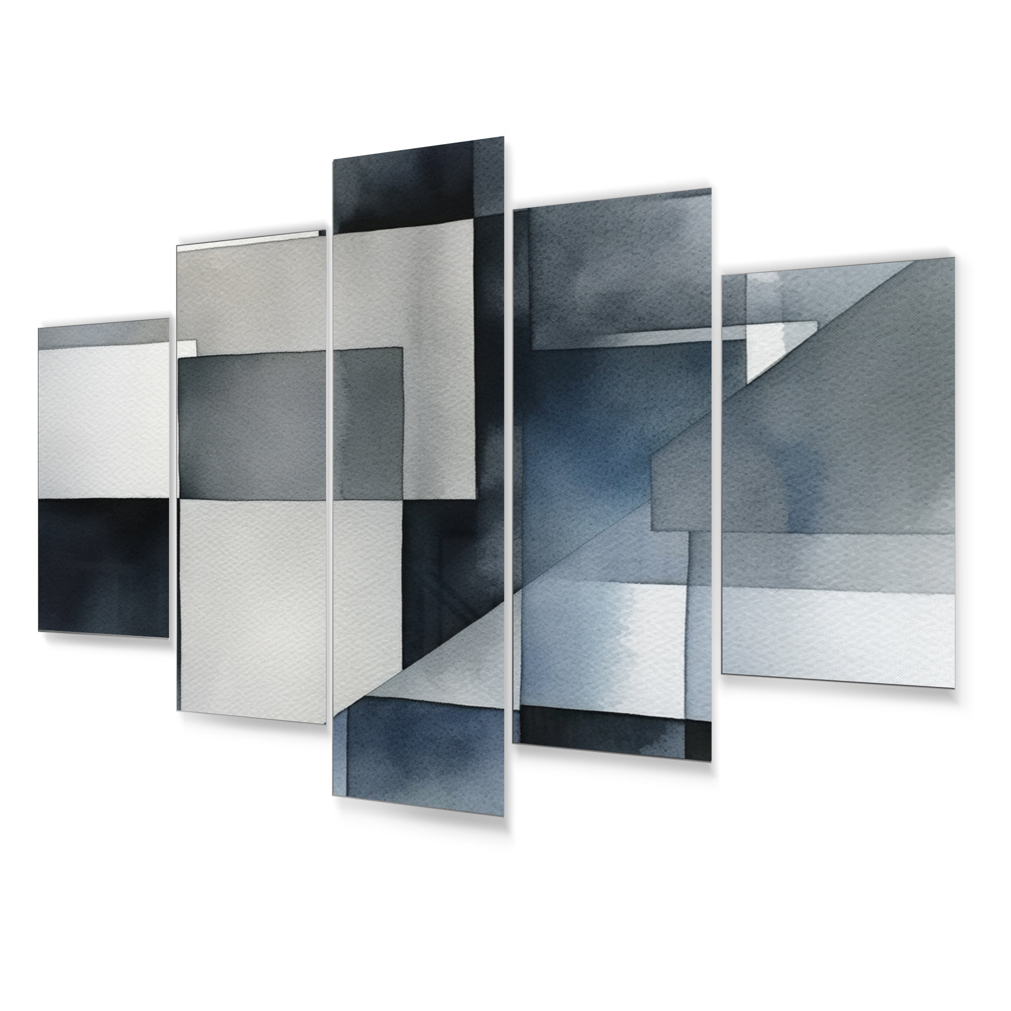 Design Art Grey Amd Blue Abstract Zen Gray Amd Blue Abstract Zen On ...