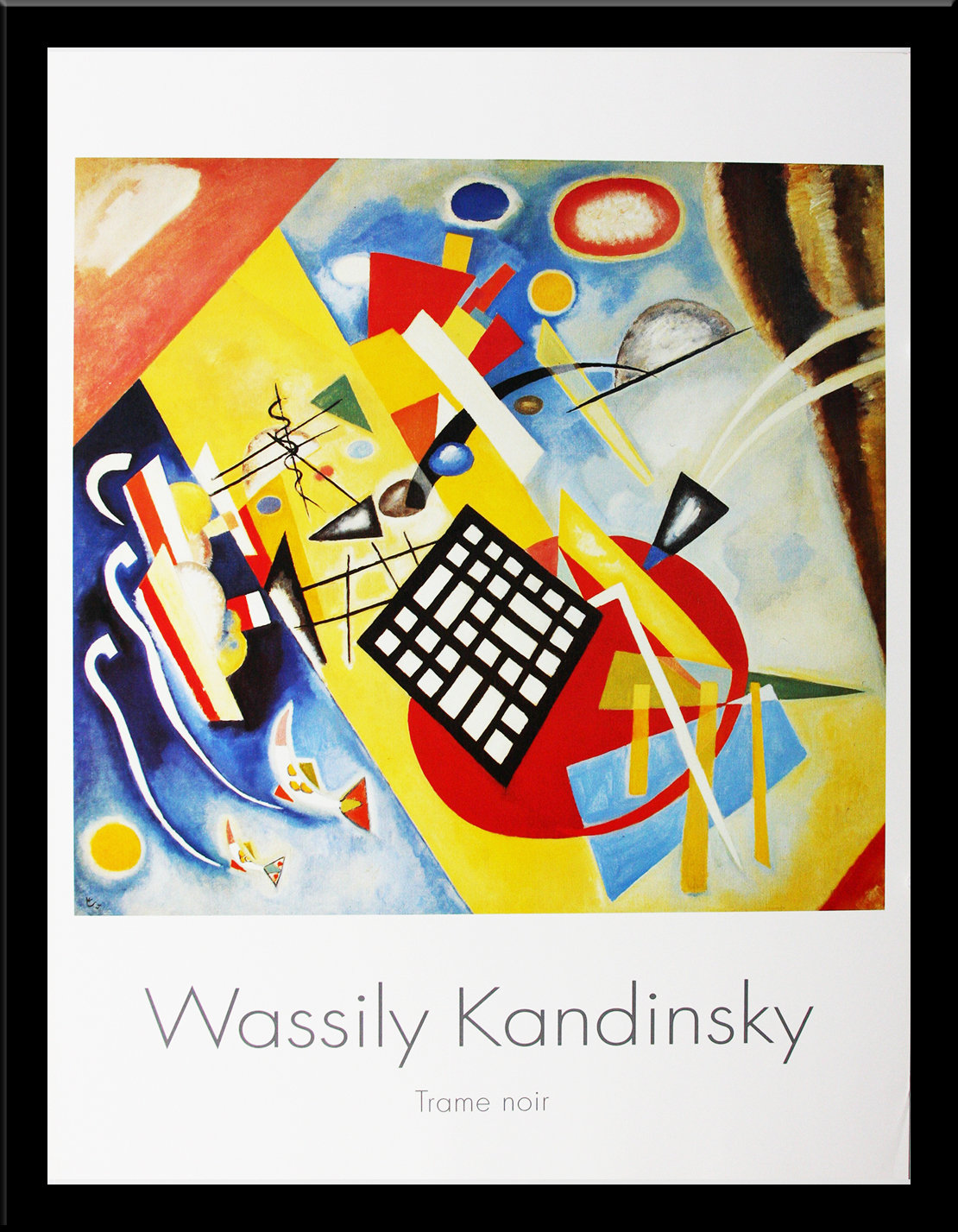 Vault W Artwork Museum Masters 'Trame Noire, 1922' by Wassily Kandinsky ...