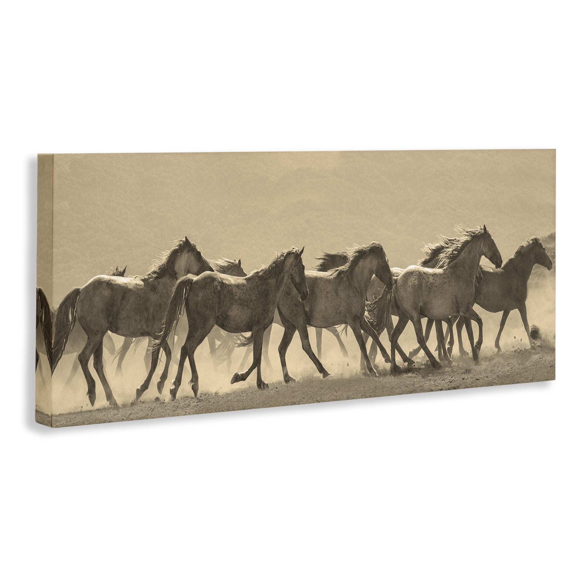 Foundry Select Western Horses Gallop Canvas Wall Art by JG Studio ...