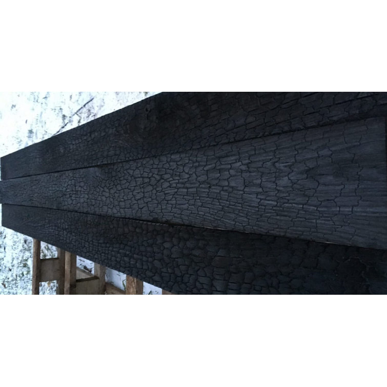 Timber Focus Ltd Deep Charred Siberian Larch Square Boarding (L) 4M (W ...