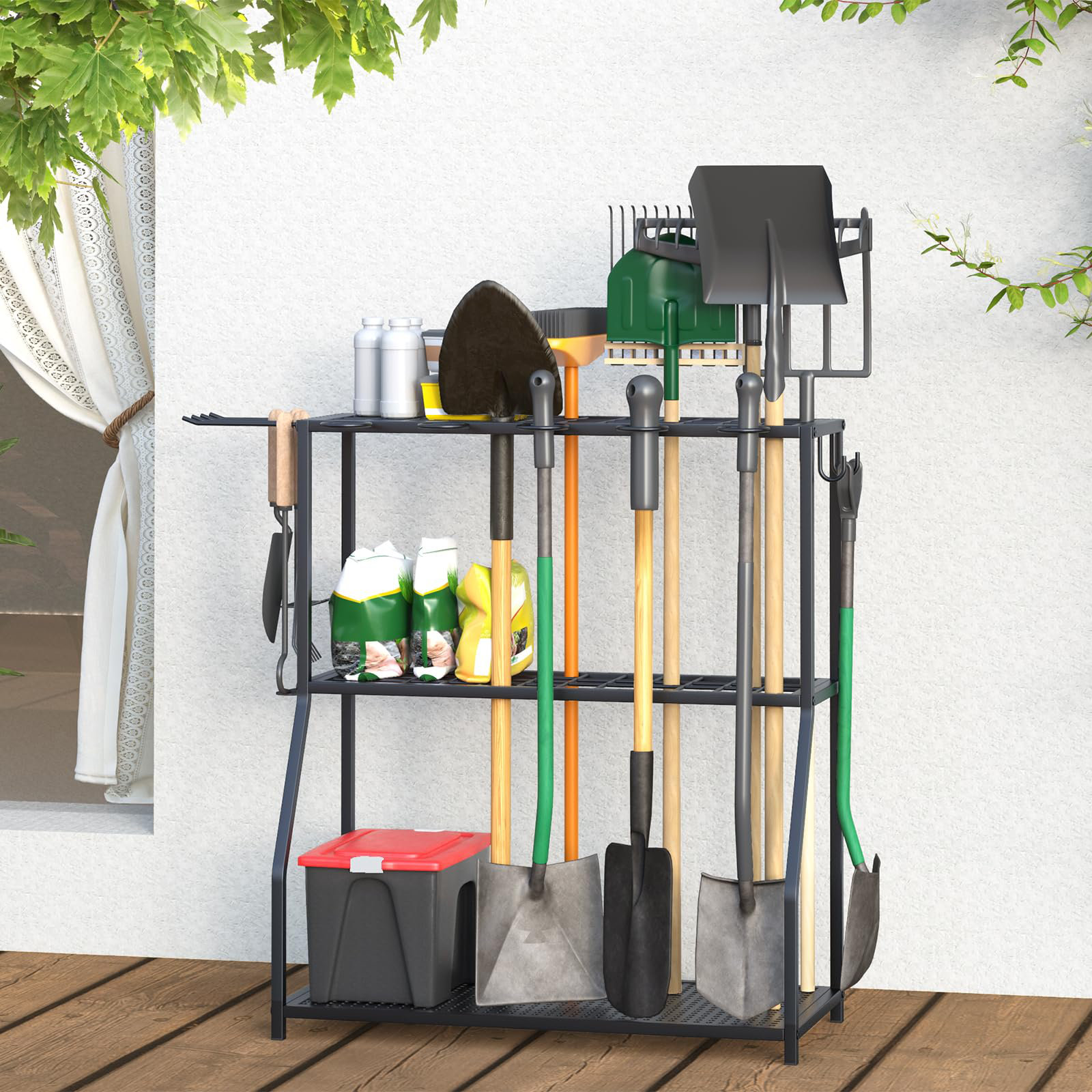 WFX Utility™ Garden Tool Organizer Yard Tool Storage Rack - Wayfair Canada