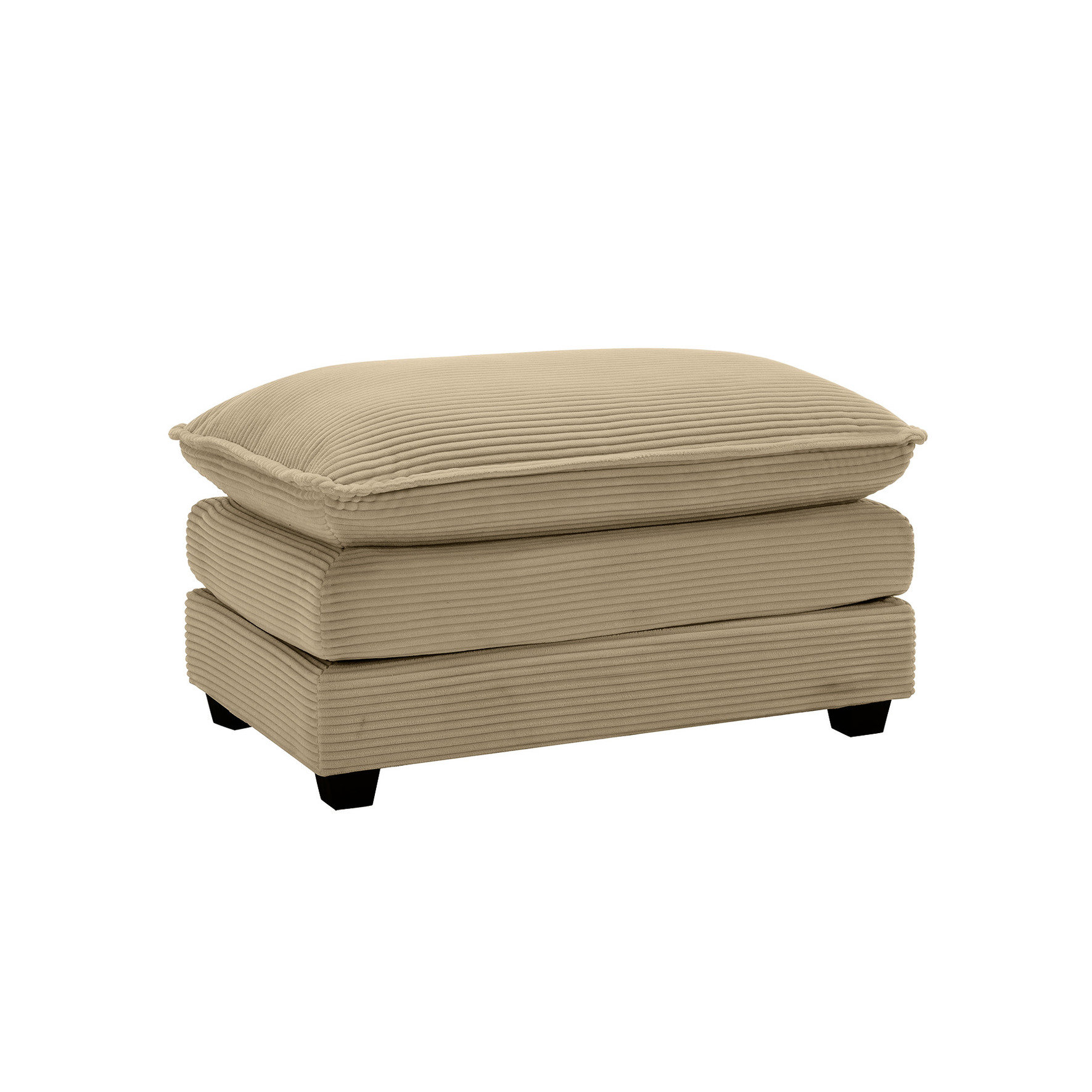 Latitude Run® Corduroy Foot Stool, Suits Multiple Seater Sofas ...