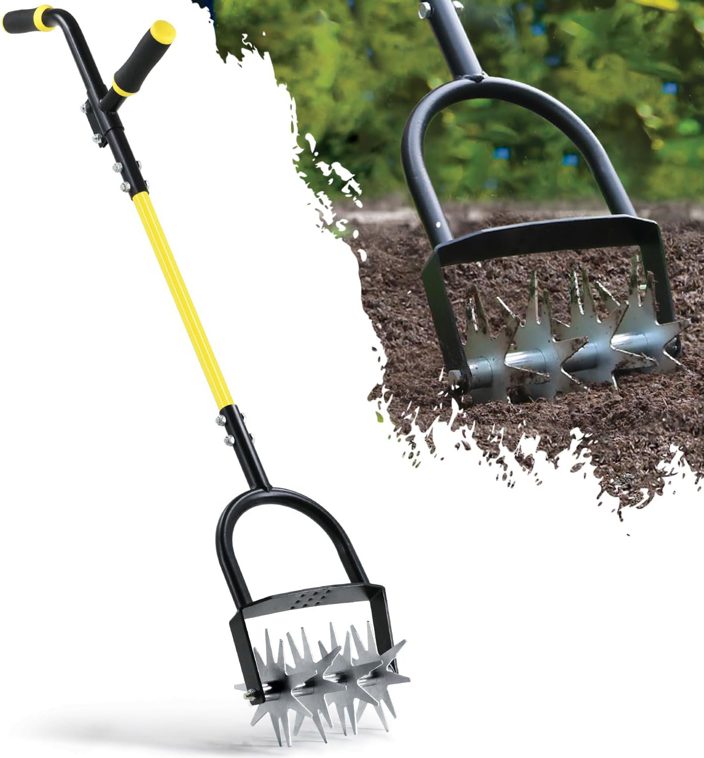 Silodo Hand Tiller Rotary Cultivator Garden Tool | Wayfair