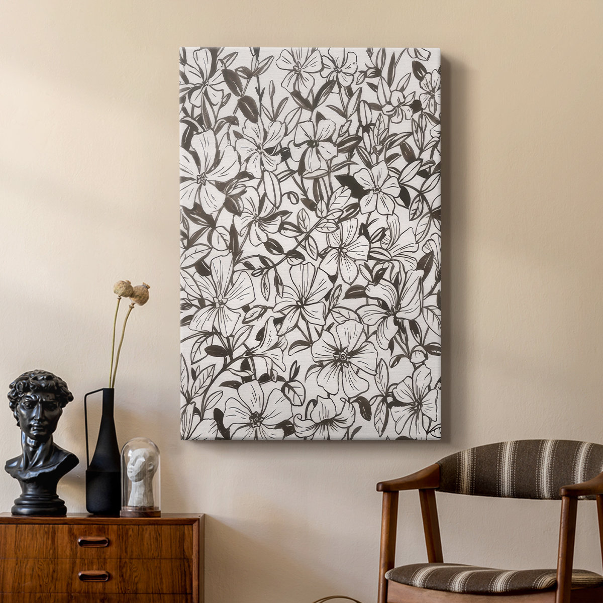 Latitude Run® Periwinkle Daze II -Custom Wrapped Gallery Cavas | Wayfair