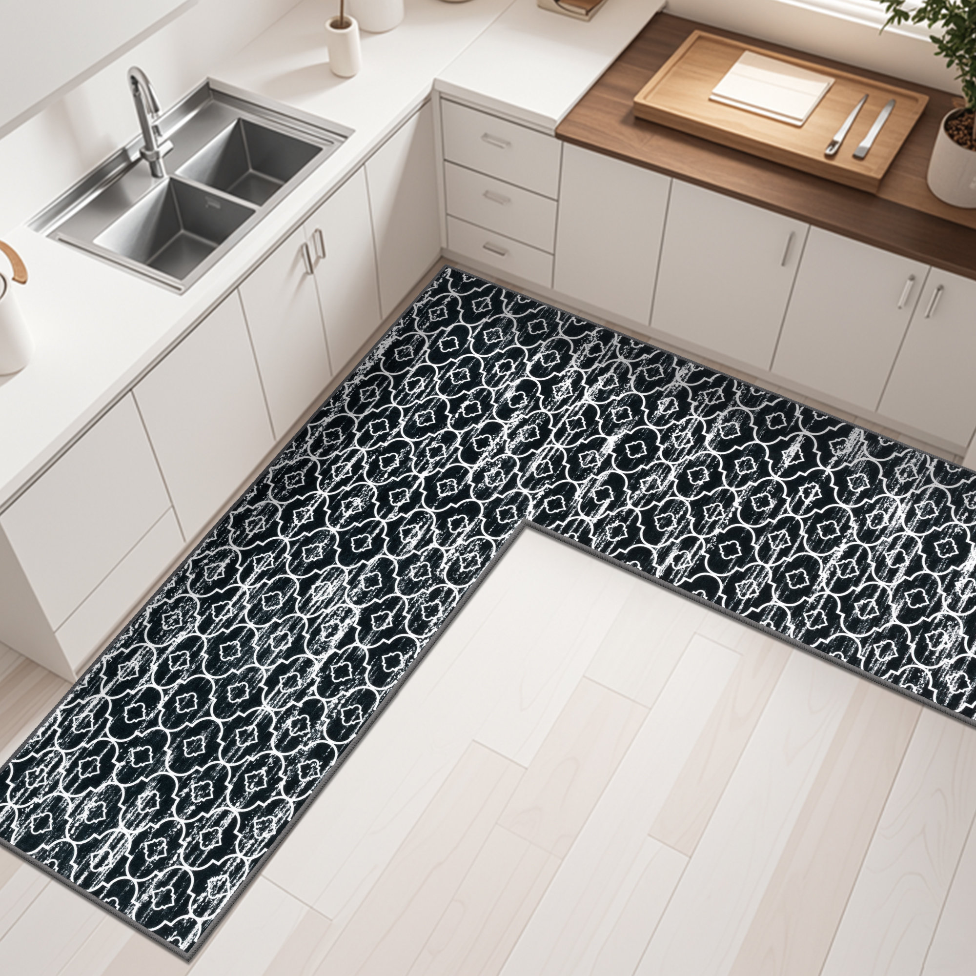 Lark Manor™ Mcnish Machine Washable Non Slip Kitchen Mat & Reviews ...