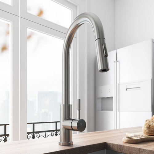 YZZY Pull Down Touch Kitchen Faucet & Reviews | Wayfair