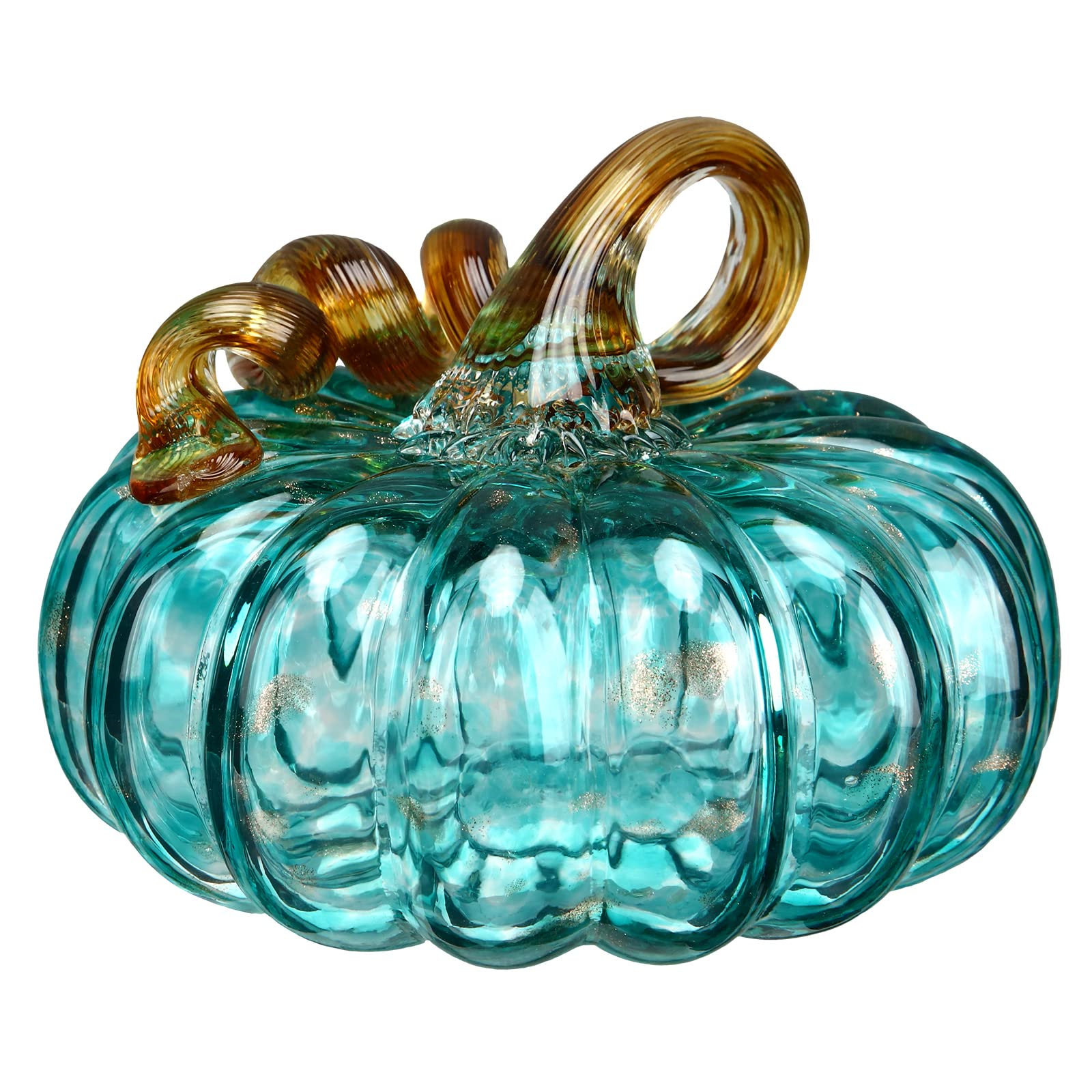 The Holiday Aisle® Halloween Decor Thanksgiving Glass Pumpkin Fall ...