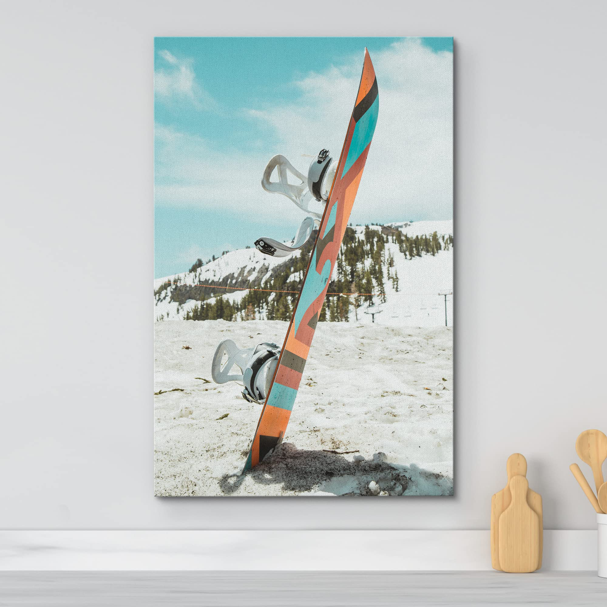 IDEA4WALL Geometric Style Snowboard on The Mountain Athletes ...