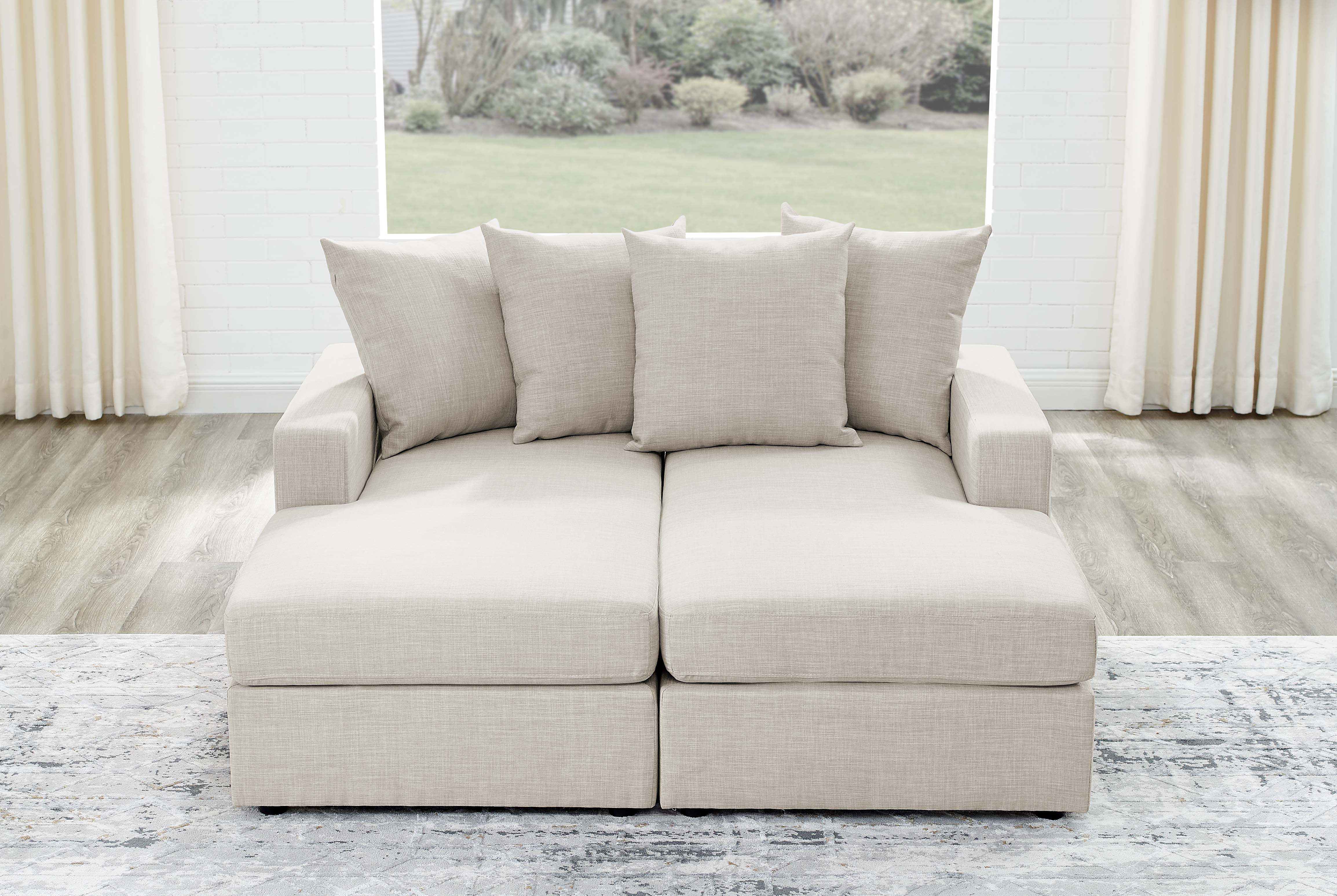 Wade Logan® Bernasia 2 - Piece Upholstered Sectional & Reviews - Wayfair Canada