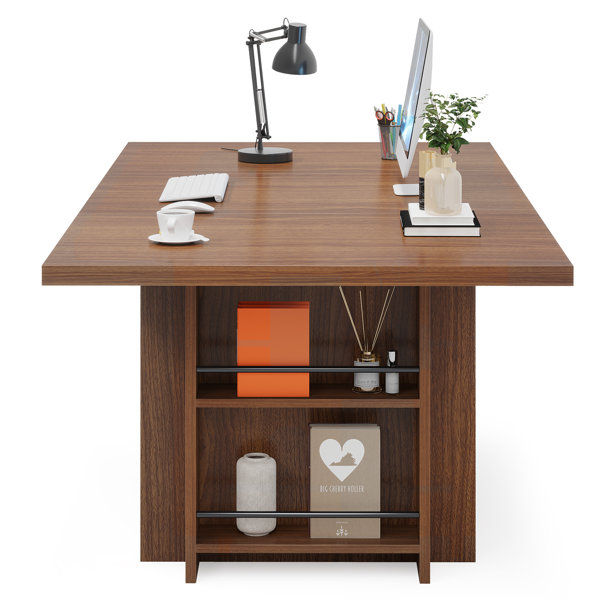 Ebern Designs Aaliyahmarie 62.99'' W Rectangle Executive Desk | Wayfair