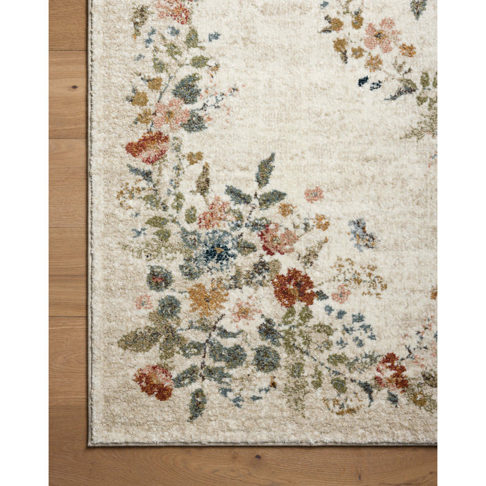 Rifle Paper Co. x Loloi Laurel Cream Area Rug & Reviews - Wayfair Canada