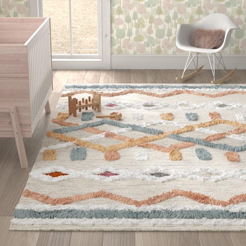 Mistana™ Baby & Kids Kara Southwestern Handmade Hand Tufted Wool Rug ...