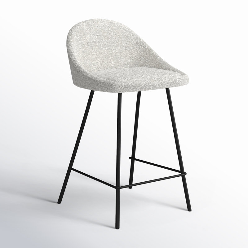 AllModern Holmes Boucle Bar & Counter Stool & Reviews | Wayfair