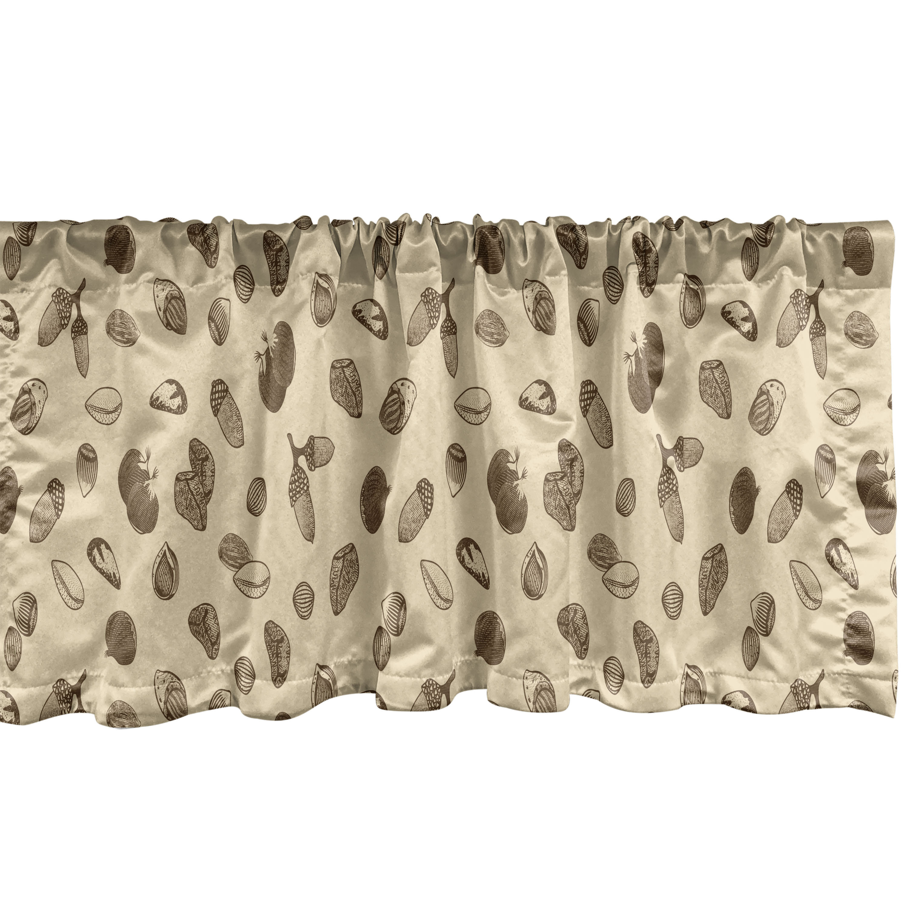 Ambesonne Flower Valance Pack of 2 Blue Color Palette Roses Sky Blue ...