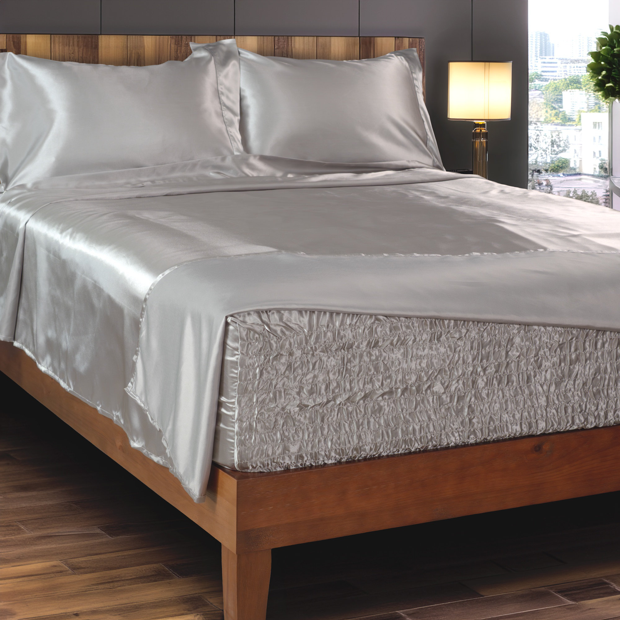 Bed Tite Satin Tight Grip Microfiber Sheet Set & Reviews - Wayfair Canada