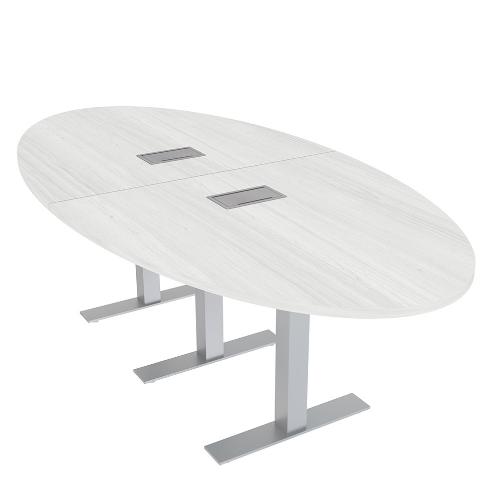 Skutchi Designs, Inc. 8 Person Oval Conference Table with Power and ...