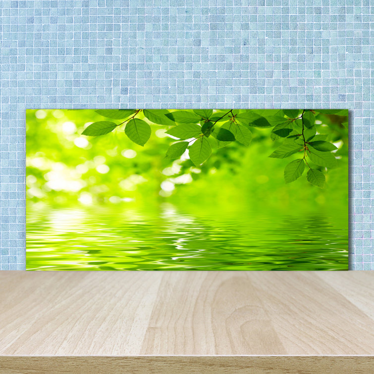 Ebern Designs Lissbeth 50cm W x 100cm L Glass Peel and Stick Panel ...